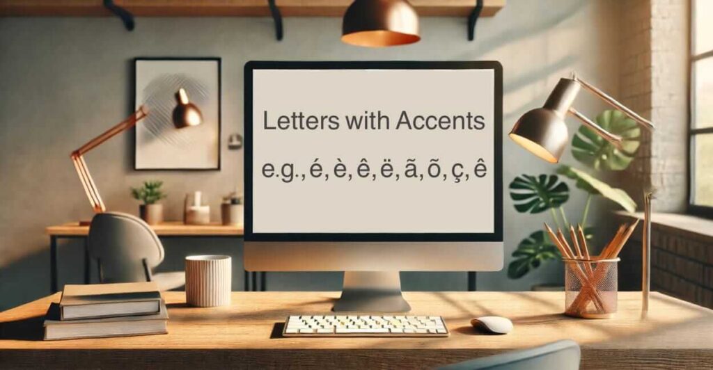 How to Type Letters with Accents in Languages (e.g., é, è, ê, ë, ã, õ ...