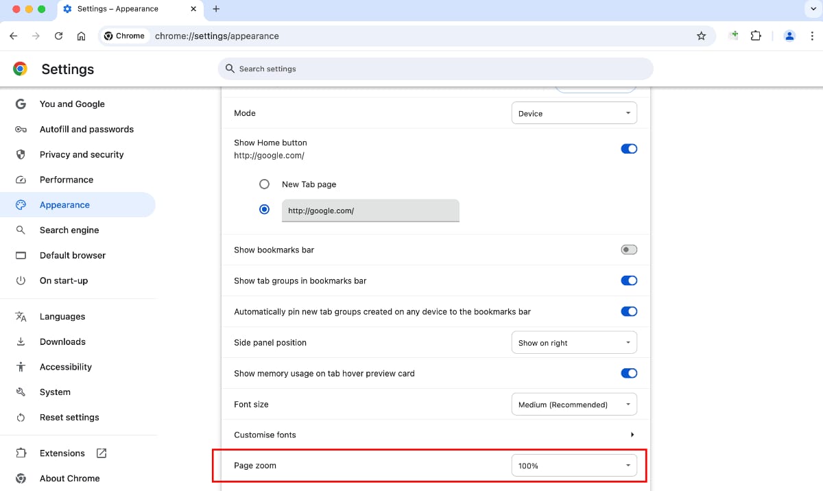 How to Zoom Out on Google Chrome
